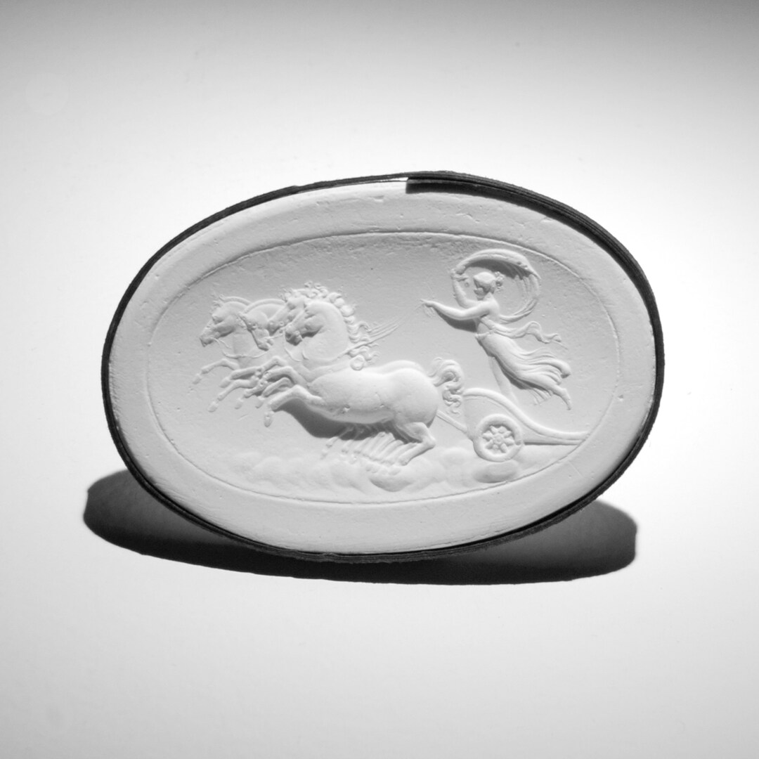 P132 Aurora Cameo Plaster Cast Intaglio Impression From - Etsy