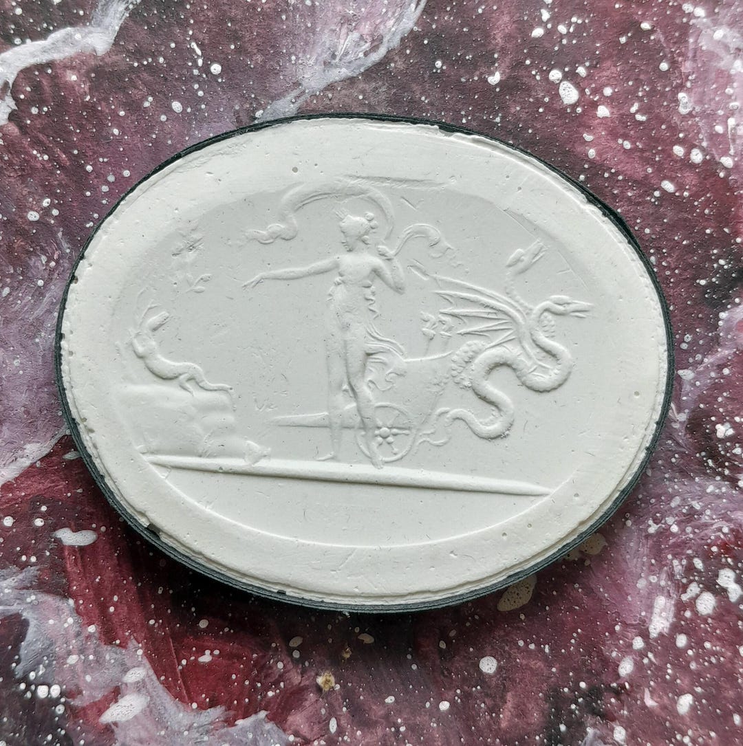 P112, Ceres on Her Chariot, Intaglio, Cameo, Plaster Cast - Etsy