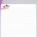 Floral Printable Letter Paper L Lined Paper L Floral Printable Letter ...