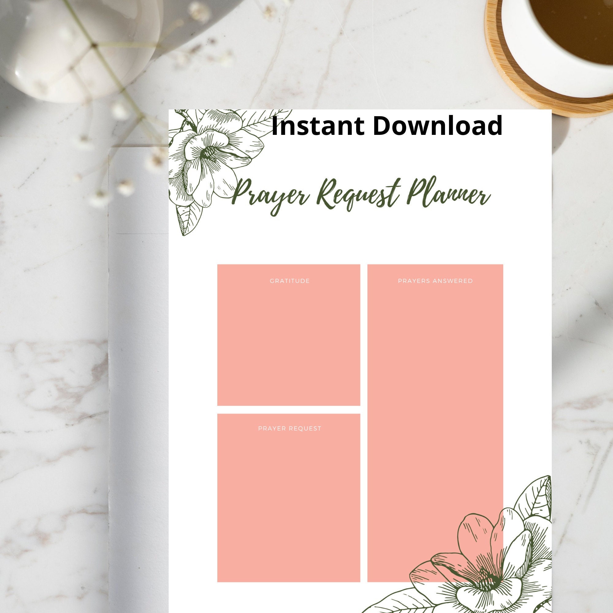 Prayer Journal Planner Printable | Etsy