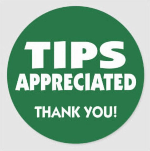 We Accept Tips Thank You so Much - Etsy