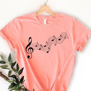 Music Notes Shirt, Music Lover Shirt, Gift for Music Lovers, Music ...