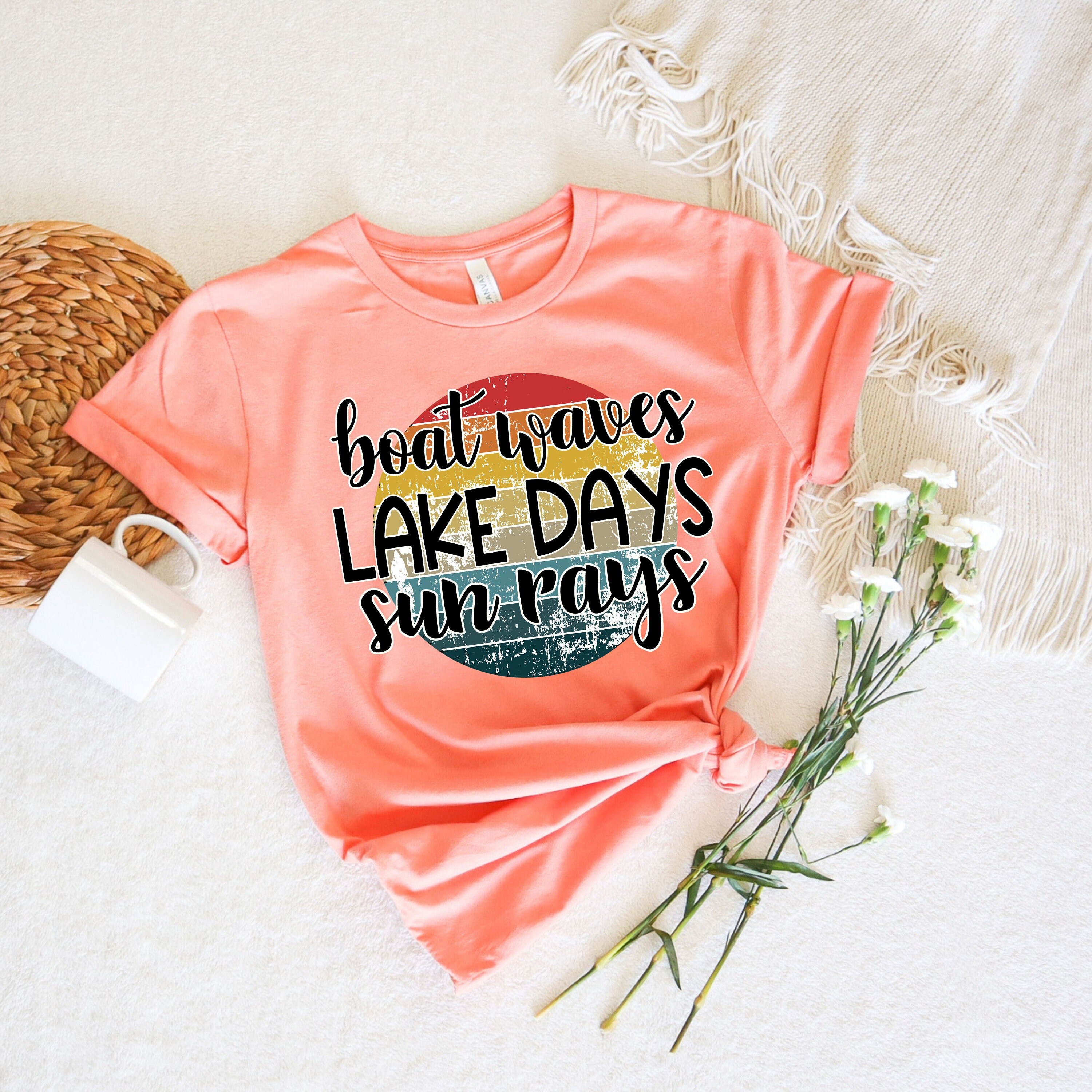 Lake Days Shirt Boat Waves Sun Rays Shirt Aint Nothing - Etsy