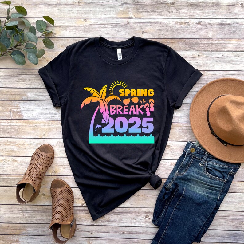 Spring Break Shirt, Beach Vibes 2025 Shirt, Beach Shirts, Family ...