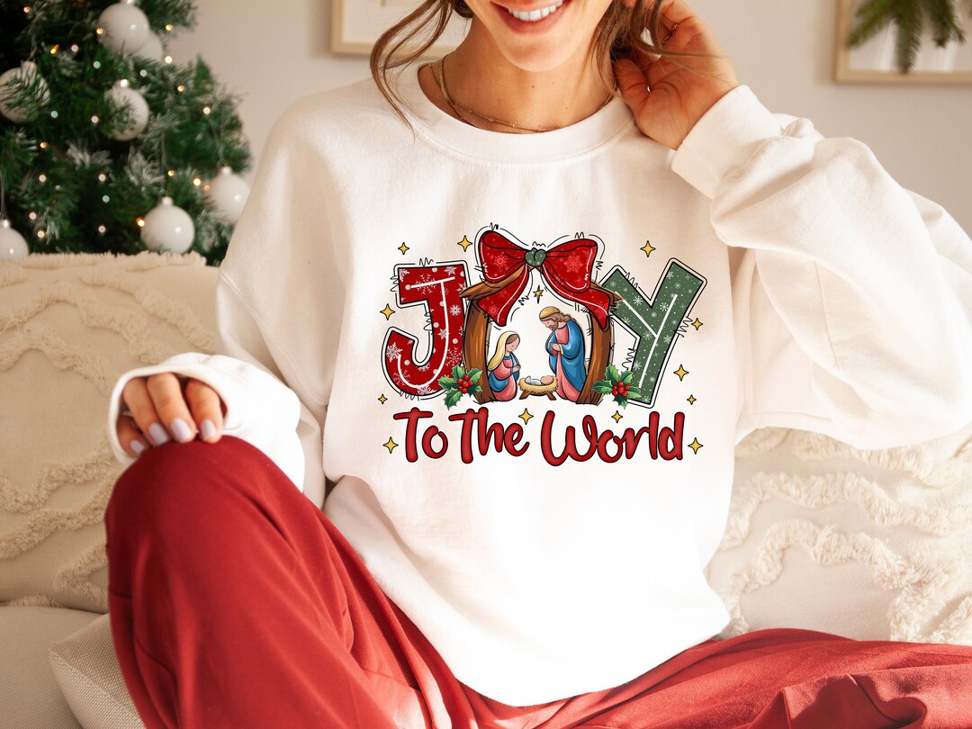 Joy Shirt, Joy to the World Tee, Nativity Shirt, Christmas Unisex Shirt ...