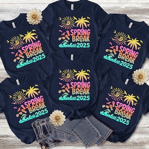 Spring Break 2025 Shirt, Beach Vibes 2025 Shirt, Beach Shirts, Family ...