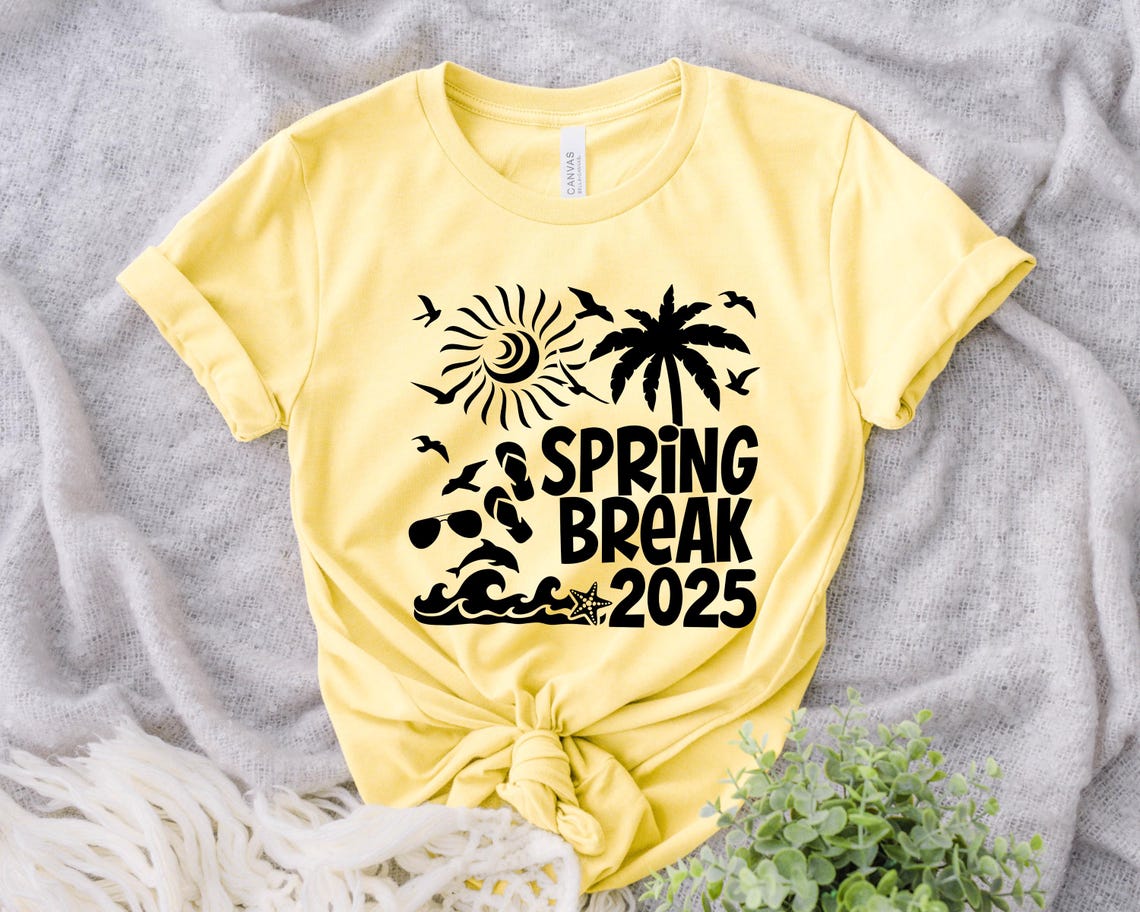 Spring Break 2025 Shirt, Beach Vibes 2025 Shirt, Beach Shirts, Family ...