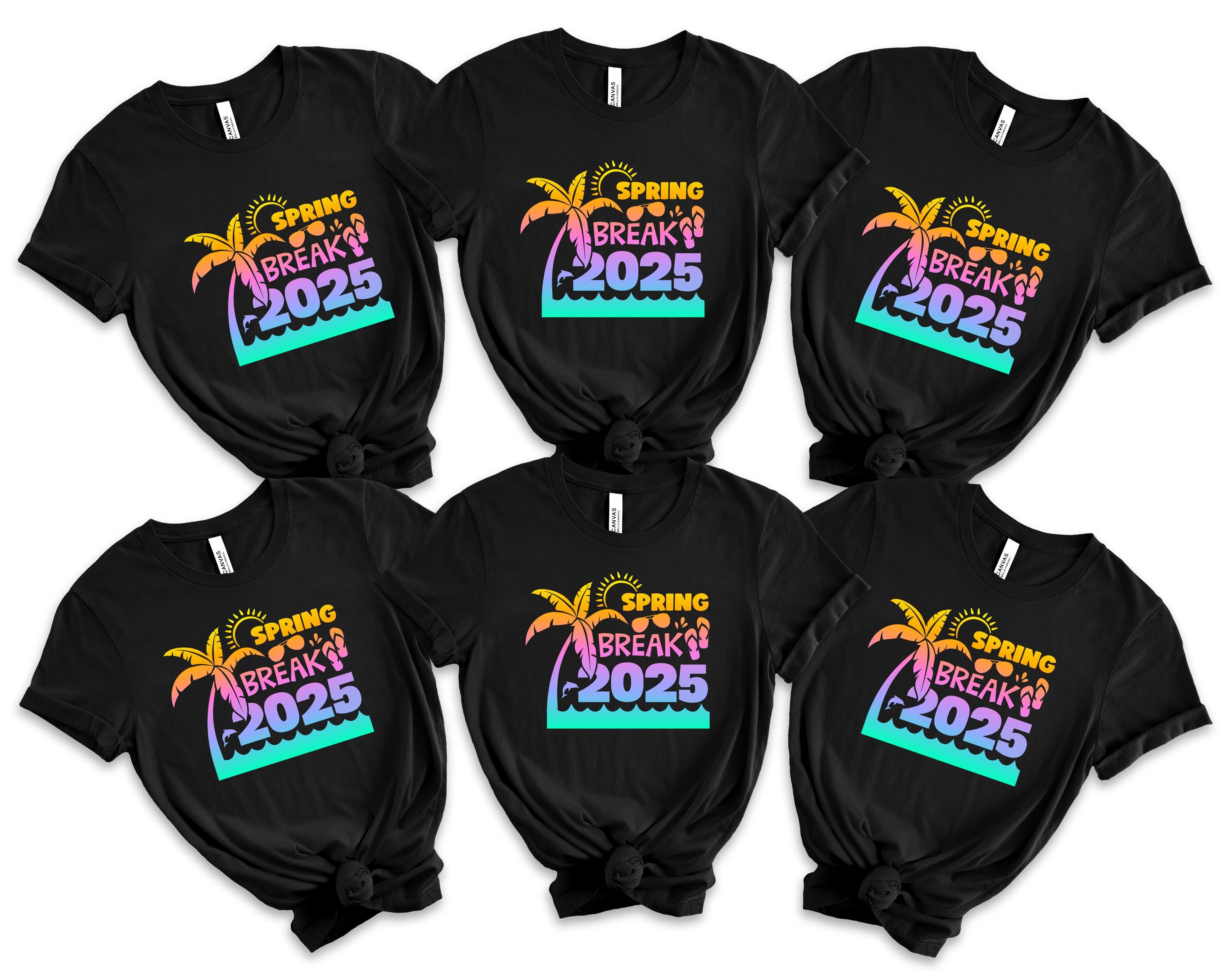 Spring Break Shirt, Beach Vibes 2025 Shirt, Beach Shirts, Family ...