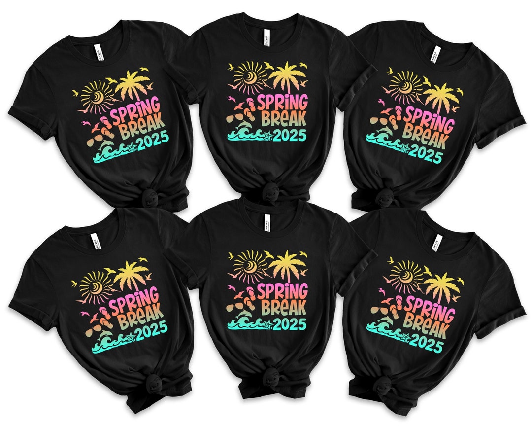 Spring Break 2025 Shirt, Beach Vibes 2025 Shirt, Beach Shirts, Family ...