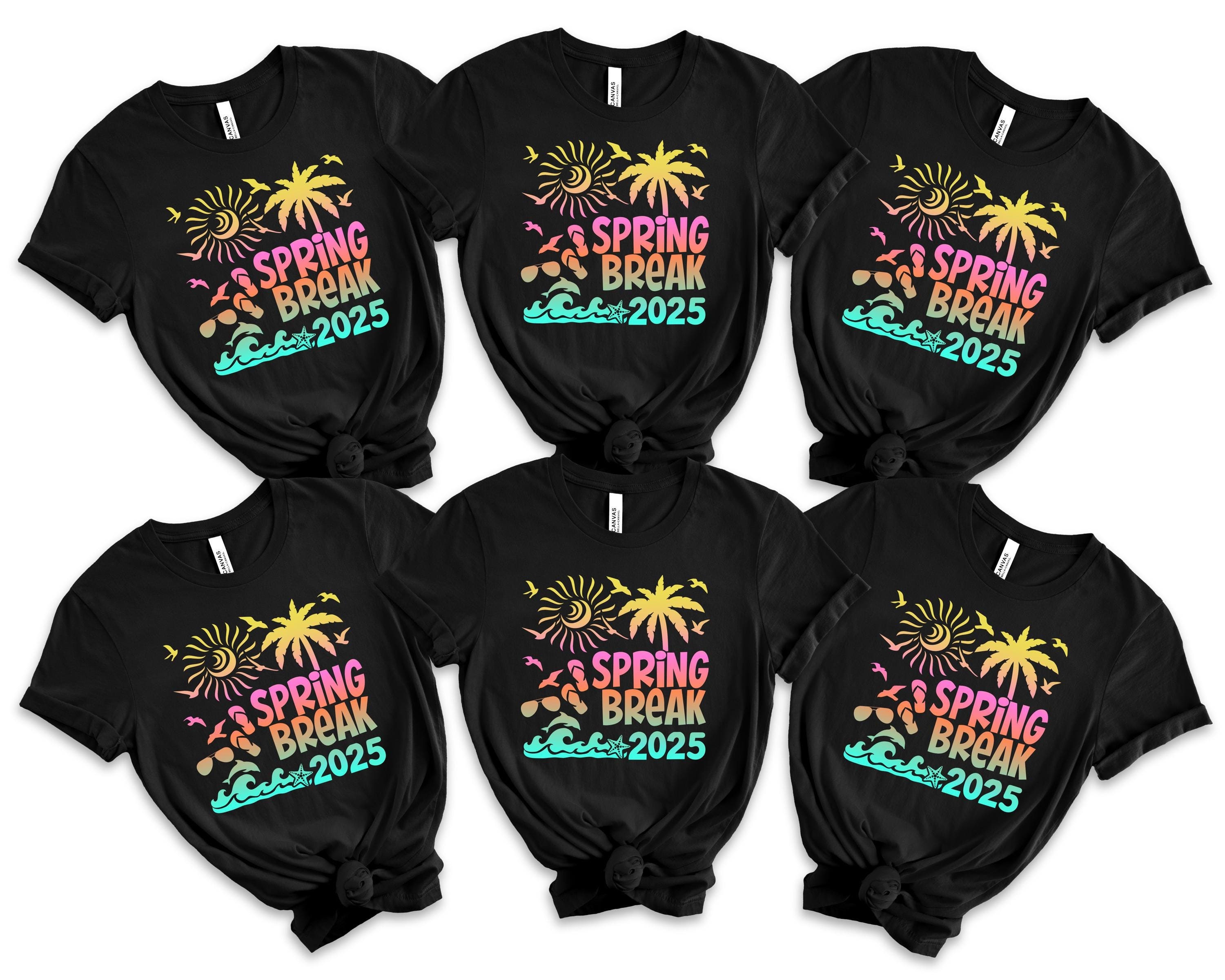 Spring Break 2025 Shirt, Beach Vibes 2025 Shirt, Beach Shirts, Family ...