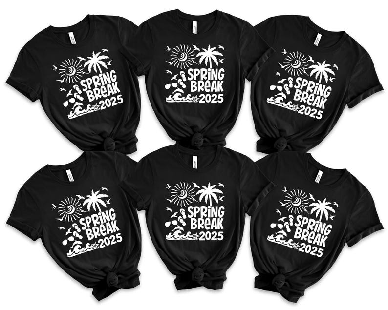 Spring Break 2025 Shirt, Beach Vibes 2025 Shirt, Beach Shirts, Family ...