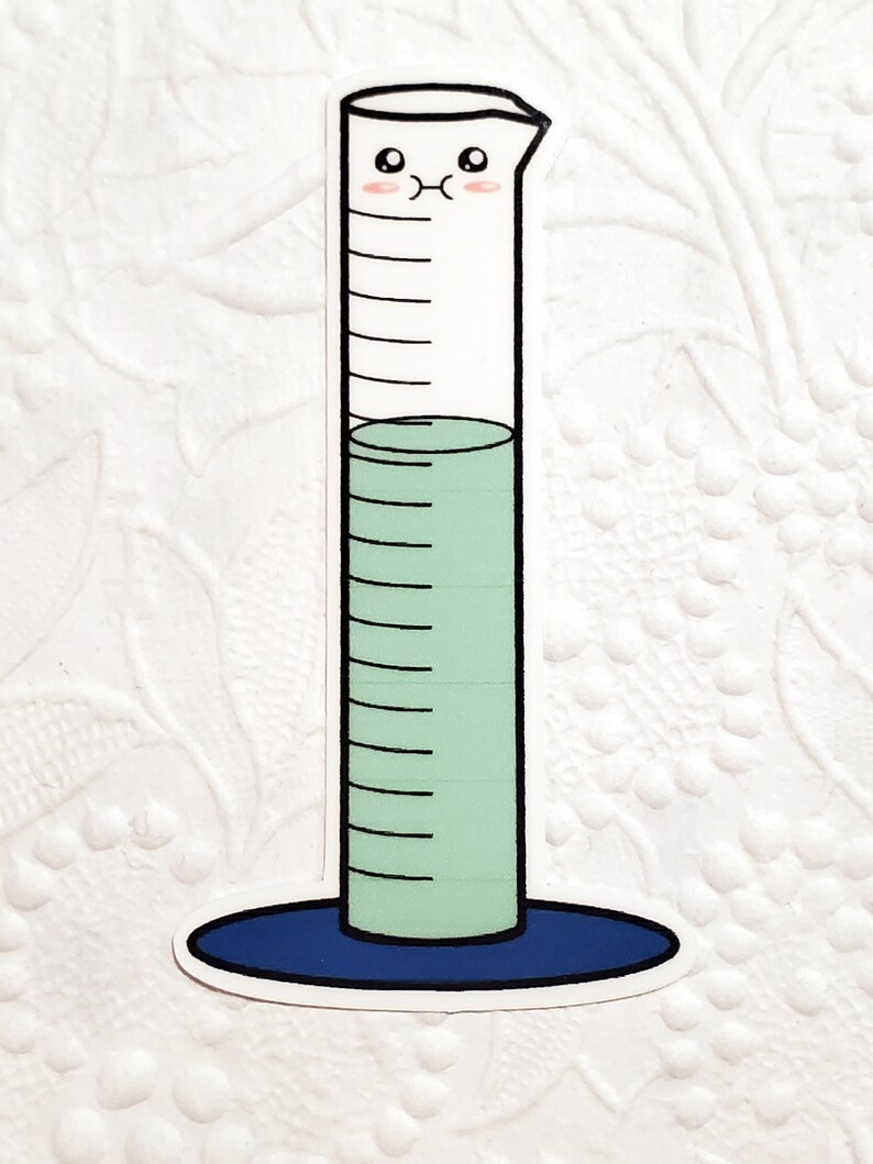 Graduated Cylinder Vinyl | Decorative | Science Stickers | Journal ...
