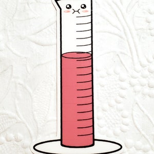 Graduated Cylinder Vinyl | Decorative | Science Stickers | Journal ...