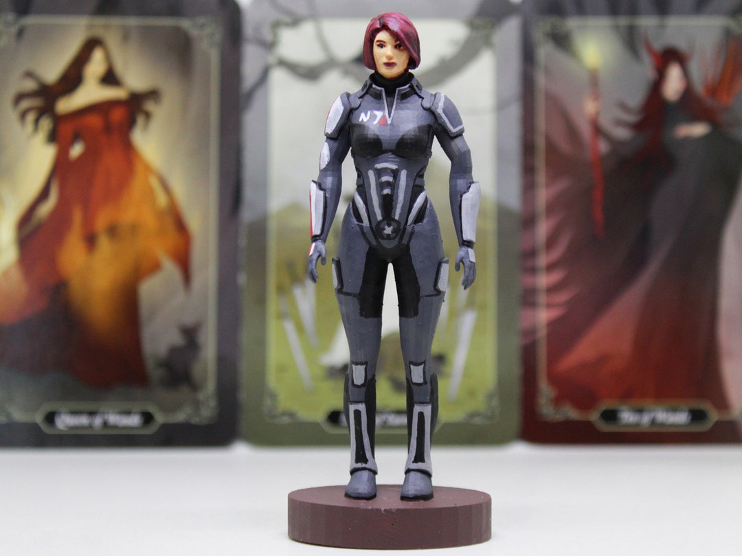 Fem Shepard Mass Effect Custom Collectible Hand-painted - Etsy