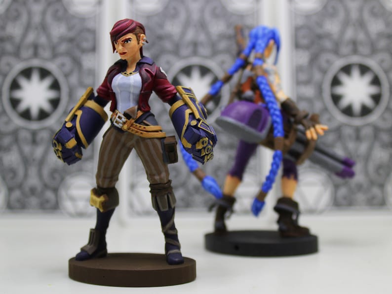 Arcane Jinx and VII League of Legends Custom Collectible - Etsy