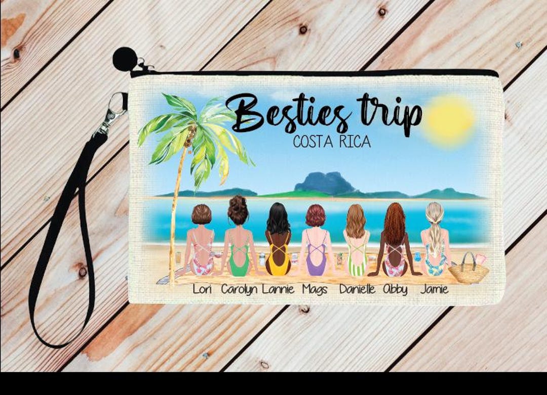 Besties Trip Bag, Beach Bag, Girls Trip Bag, Personalized Friends ...