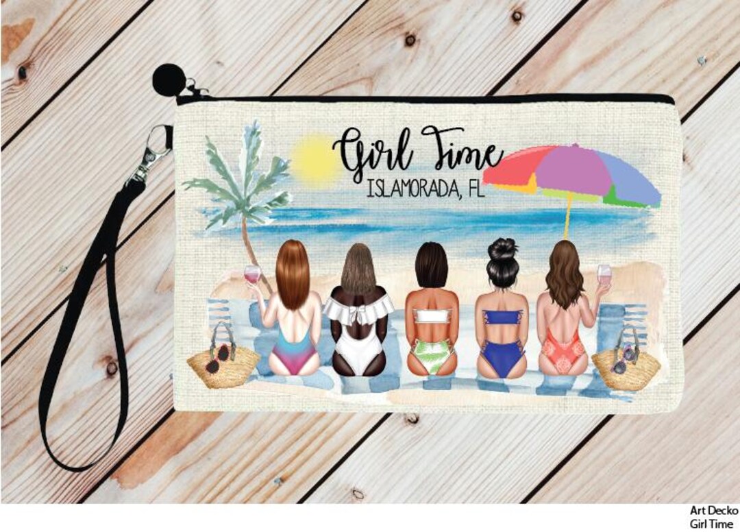 Girl Time Bag, Beach Bag, Girls Trip Bag, Personalized Friends/sisters ...