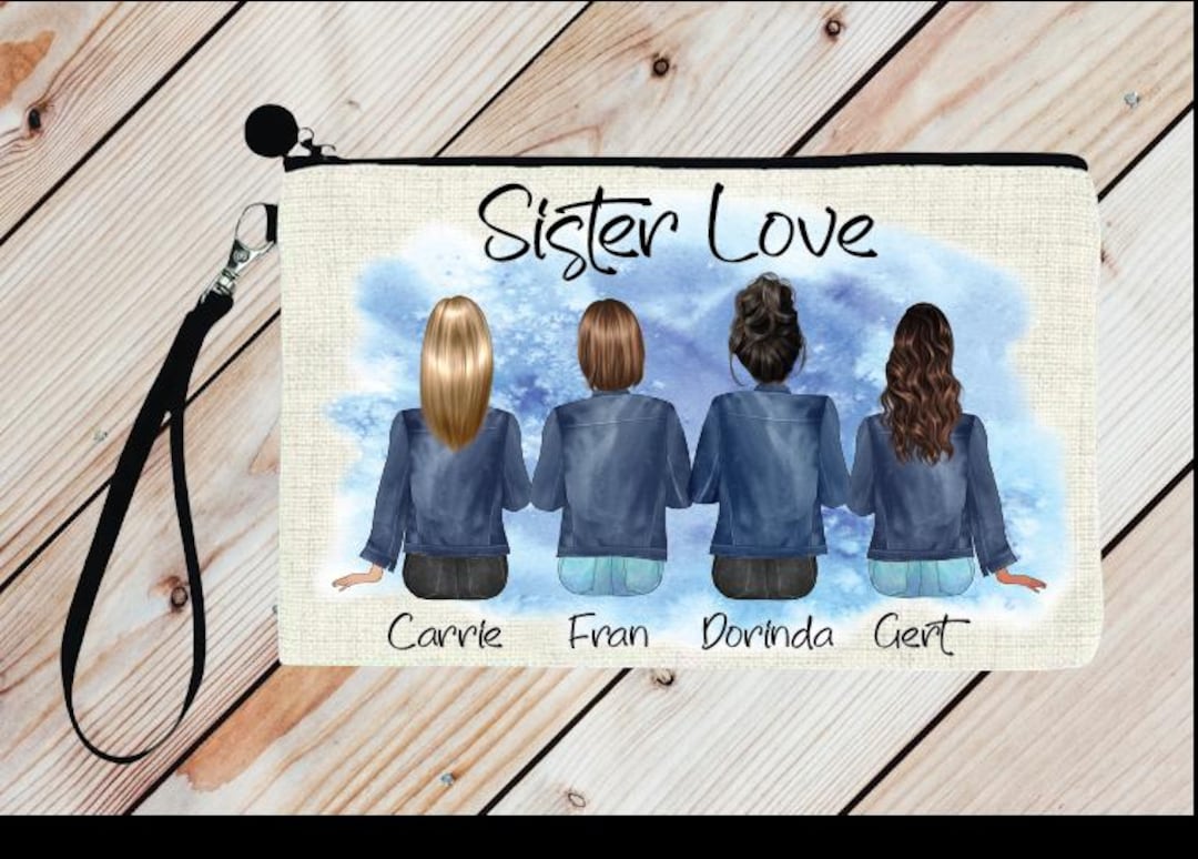 Sisters Bag, Personalized Friends/sisters Cosmetic Bag, Besties Trip ...