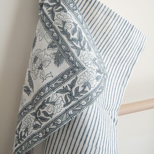 Cotton Tea Towels Block Print Kitchen Towel Set of 2 Kitchen Towels ...