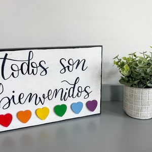 ALL ARE WELCOME Classroom Decor, Todos Son Bienvenidos, Bilingual ...