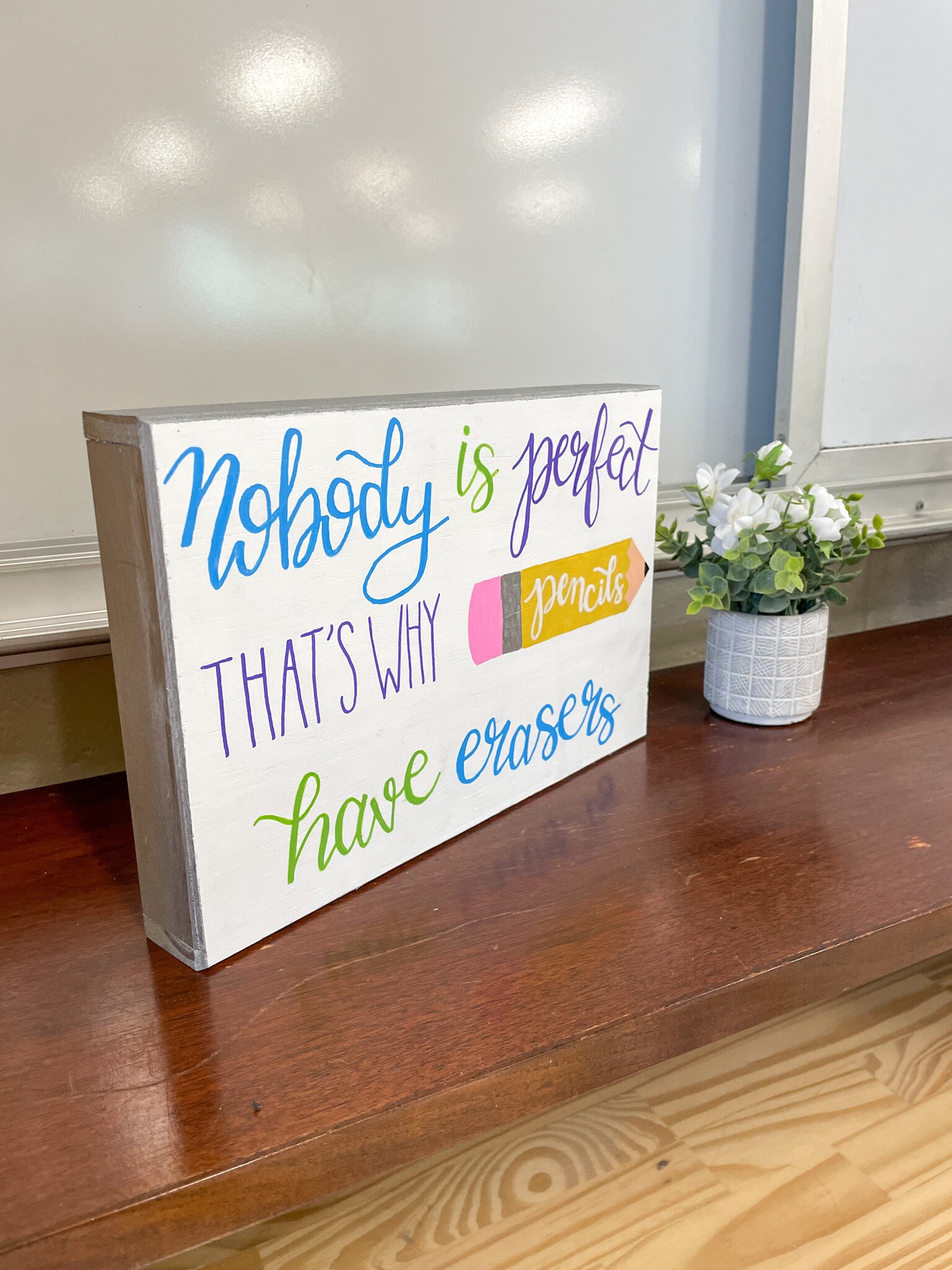 Classroom Decor Sign With Quote for Teachers Nobody's - Etsy