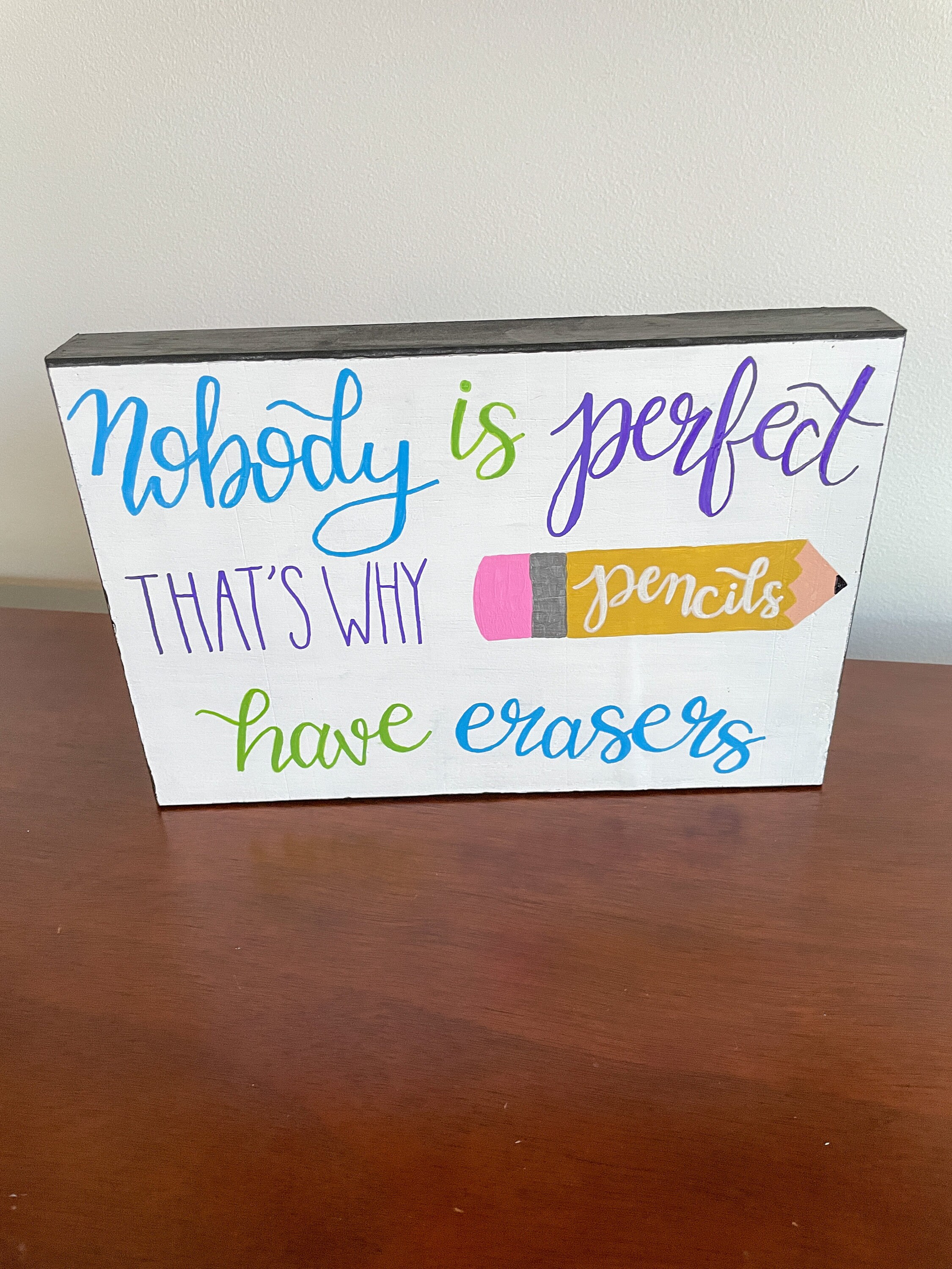 Classroom Decor Sign With Quote for Teachers Nobody's - Etsy