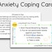 Anxiety Coping Cards With Different Coping Skills and Strategies to ...