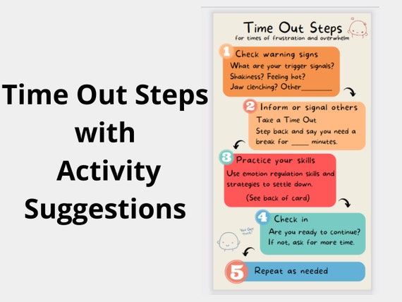 Time Out Card for Coping With Conversations in Relationships - Etsy