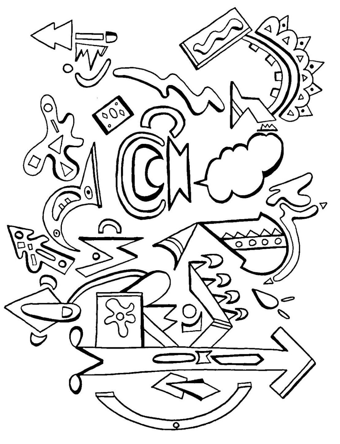 Wacky Hand-drawn Downloadable Coloring Pages Volume 2 - Etsy Canada