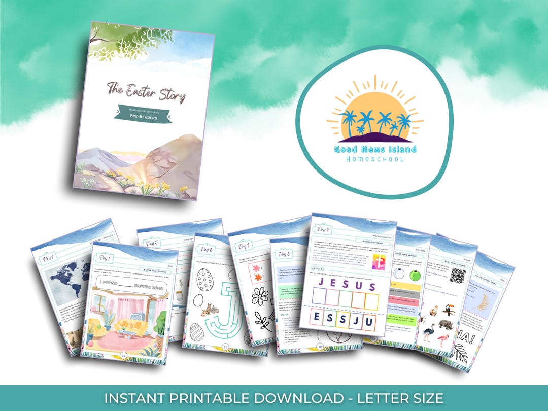 Easter Unit Study | Pre-reader | Preschool Homeschool Christian All ...