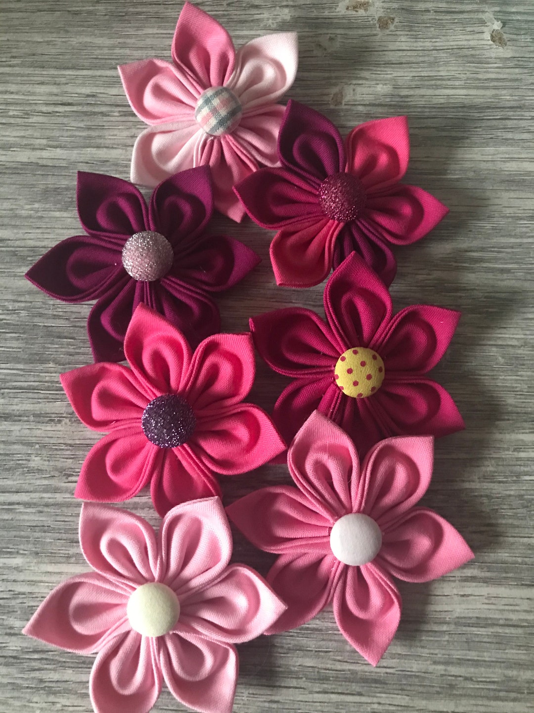 Solid Pink Collar Flowers - Etsy