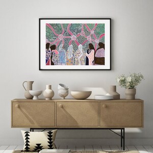 Aboriginal Framed Print , Indigenous Wall Art , Contemporary Wall Decor ...