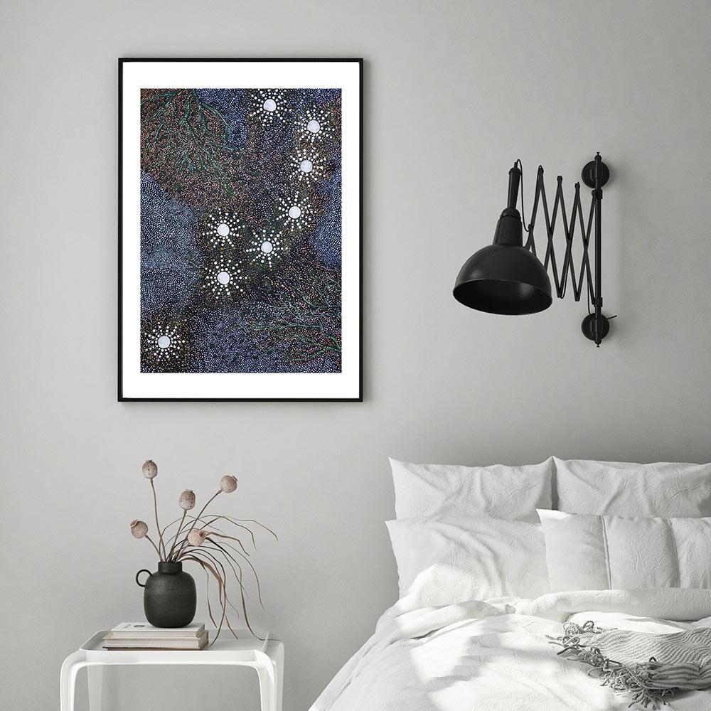 Aboriginal Framed Print Indigenous Wall Art Contemporary | Etsy