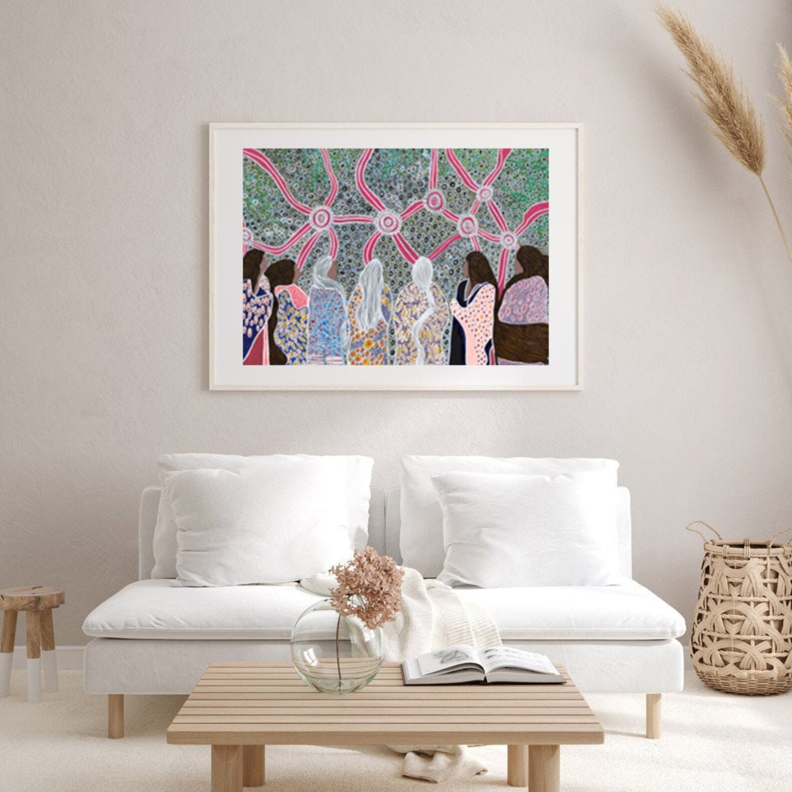 Aboriginal Framed Print Indigenous Wall Art Contemporary - Etsy