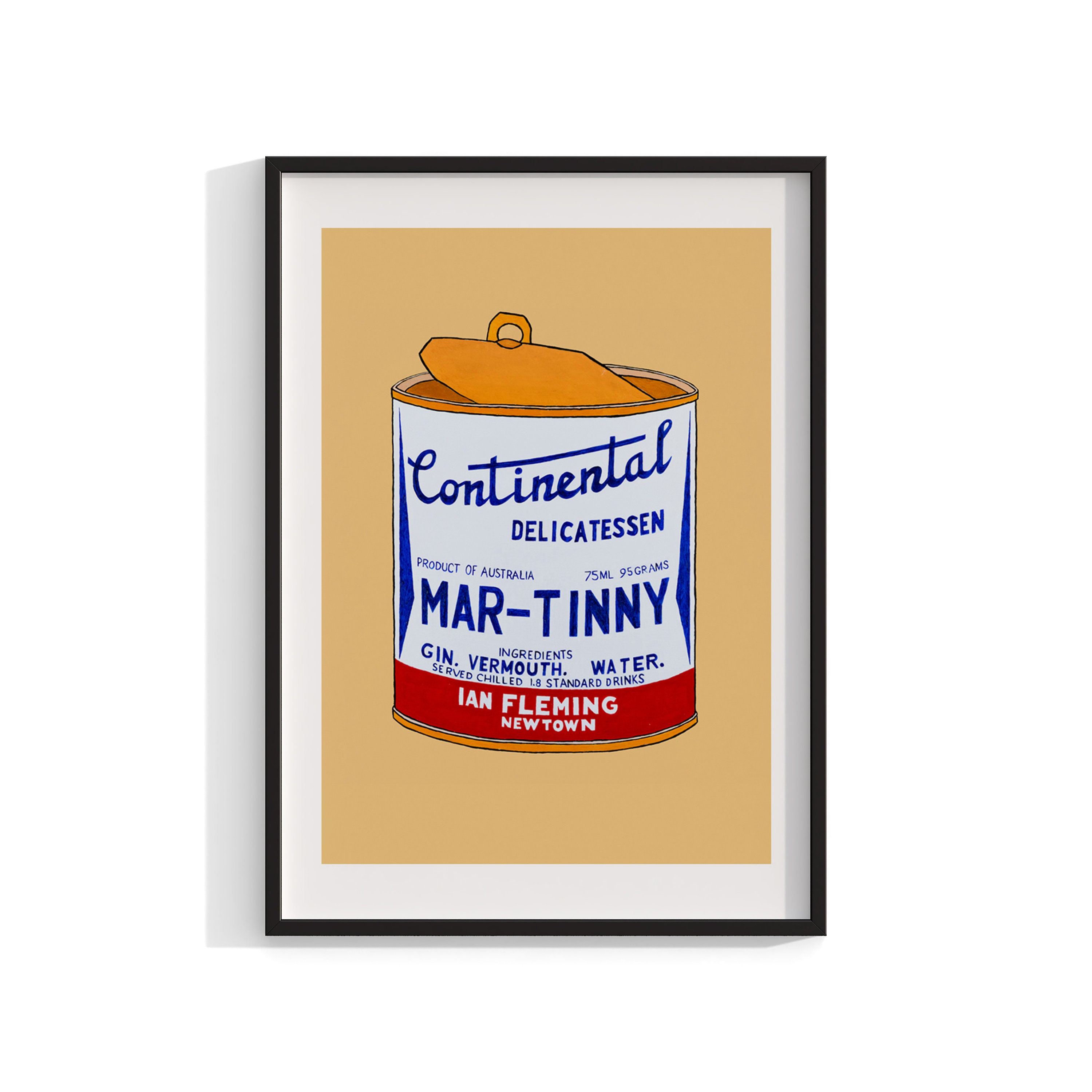Kitchen Pop Art Print , Andy Warhol Wall Art , Campbell Soup Can Style ...