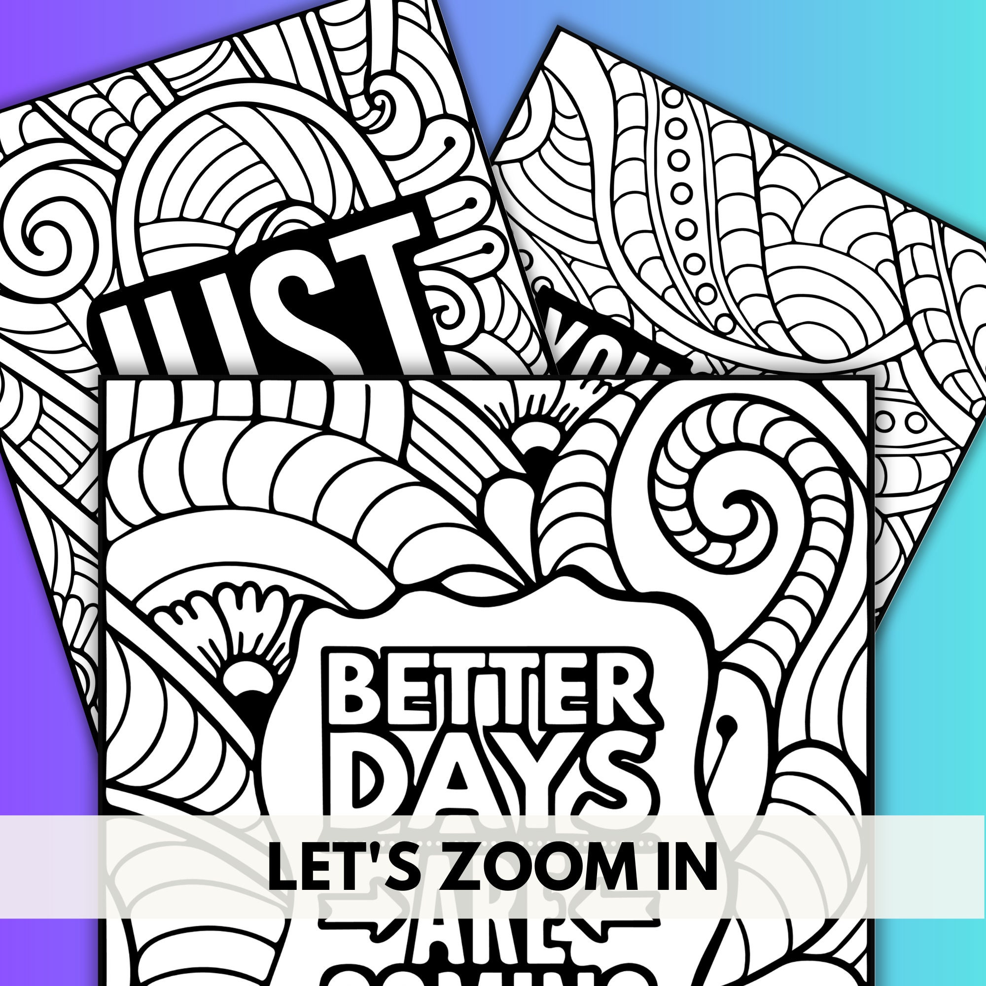 Mandala Coloring Pages, Mindful Coloring Pages, Positive Affirmations ...