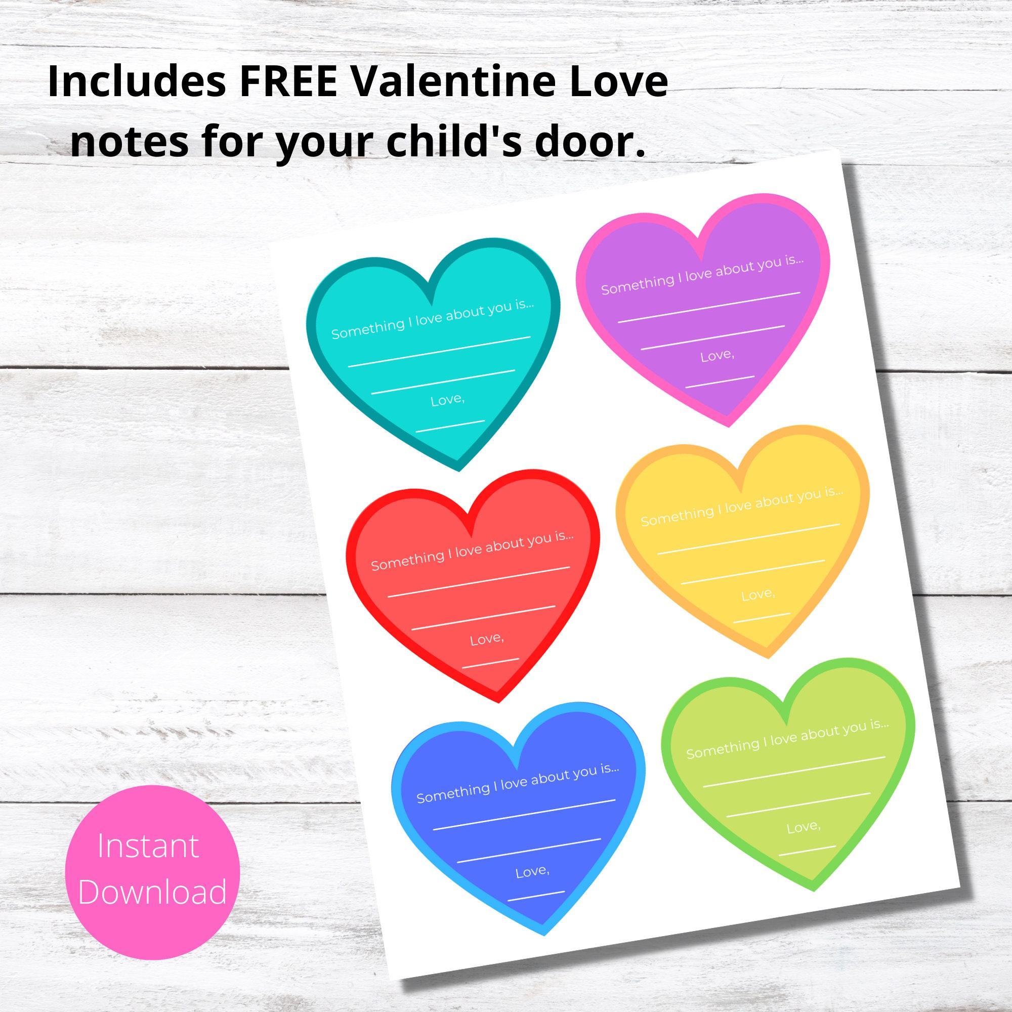Printable Valentines for Kids Positive Affirmation Bookmark Valentines ...