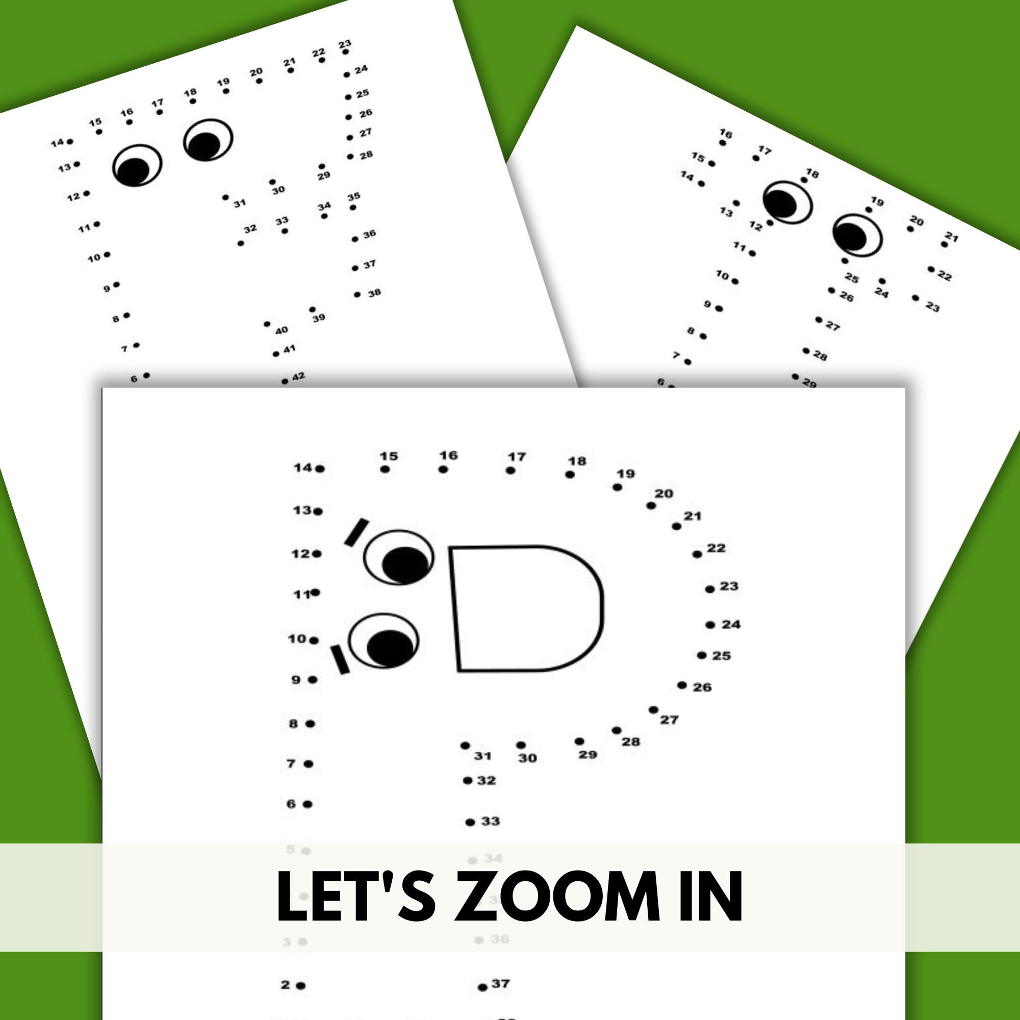 Printable Dot-to-dot Alphabet, Connect the Dots Letters, Letter ...