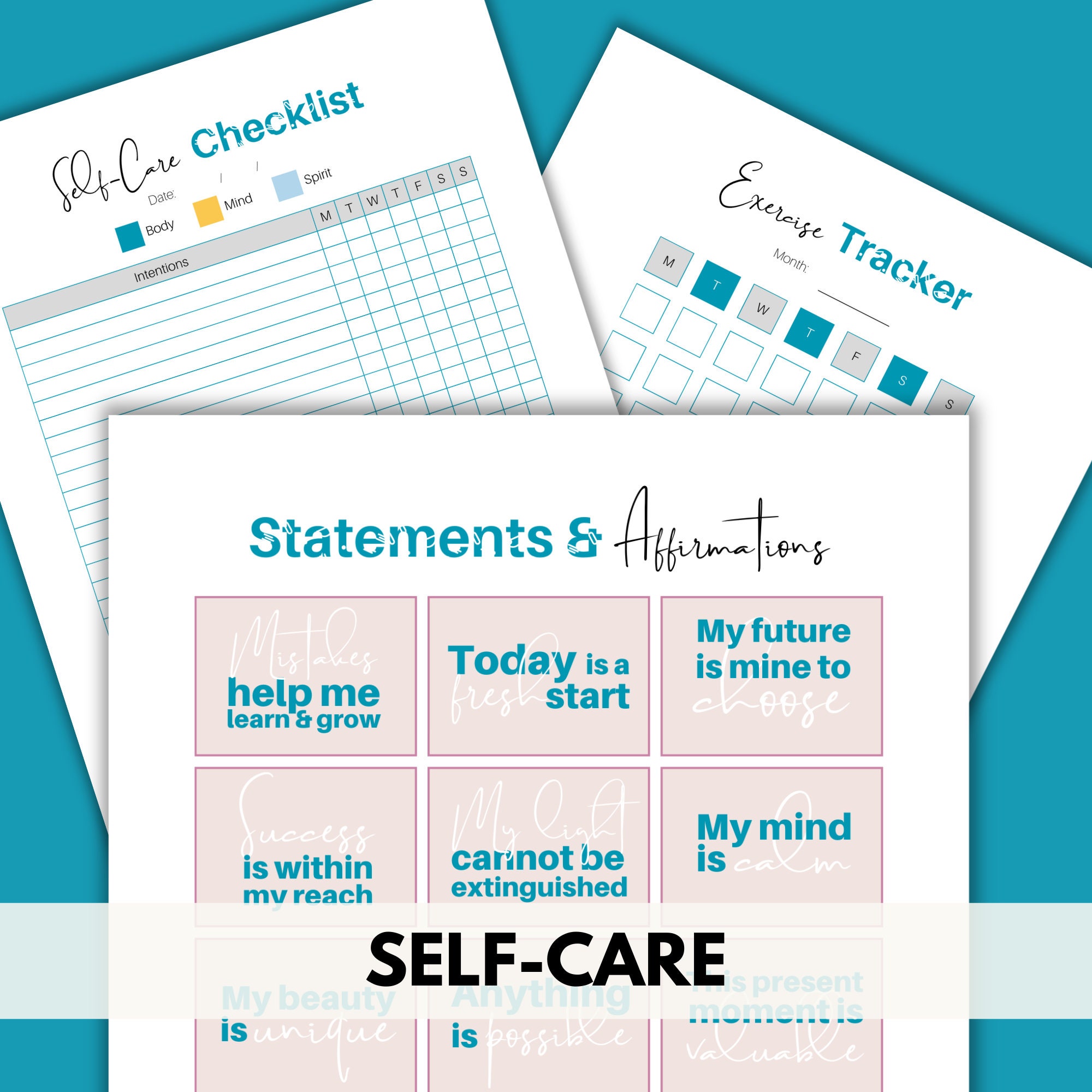 Growth Mindset Journal and Planner for Teens, Teenager Printable ...