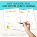 Anxiety Journal for Kids, Printable Worry Journal, Kids Mental Health ...