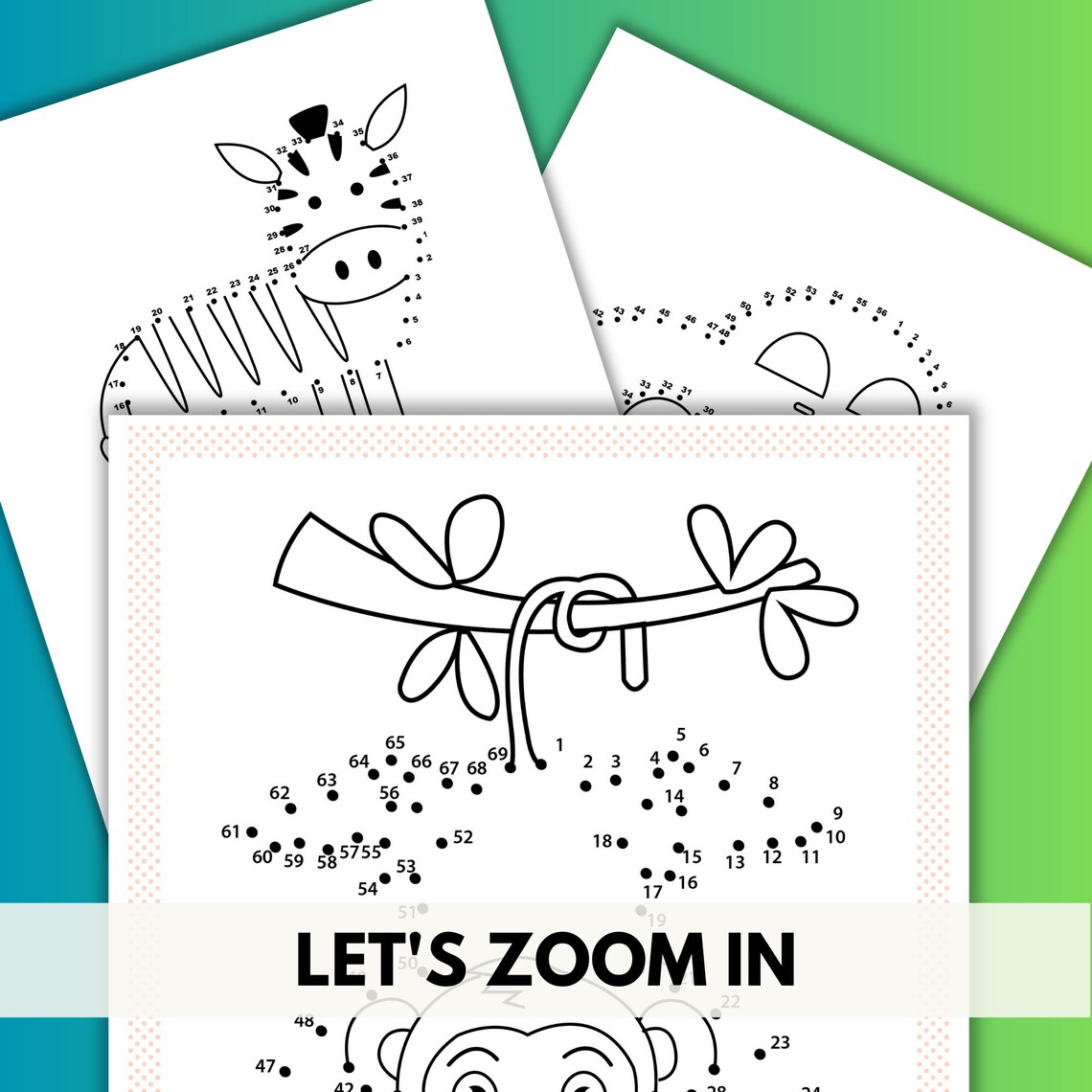 Dot-to-dot Printables for Kids, Connect the Dots Coloring Pages for ...