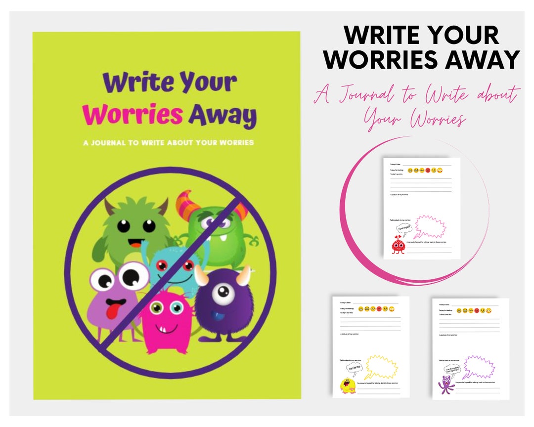 Mental Health Journal, Anxiety Journal, Feelings Journal for Kids ...