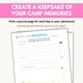 Summer Camp Journal Printable, Camping Book, Camp Diary, Adventure ...