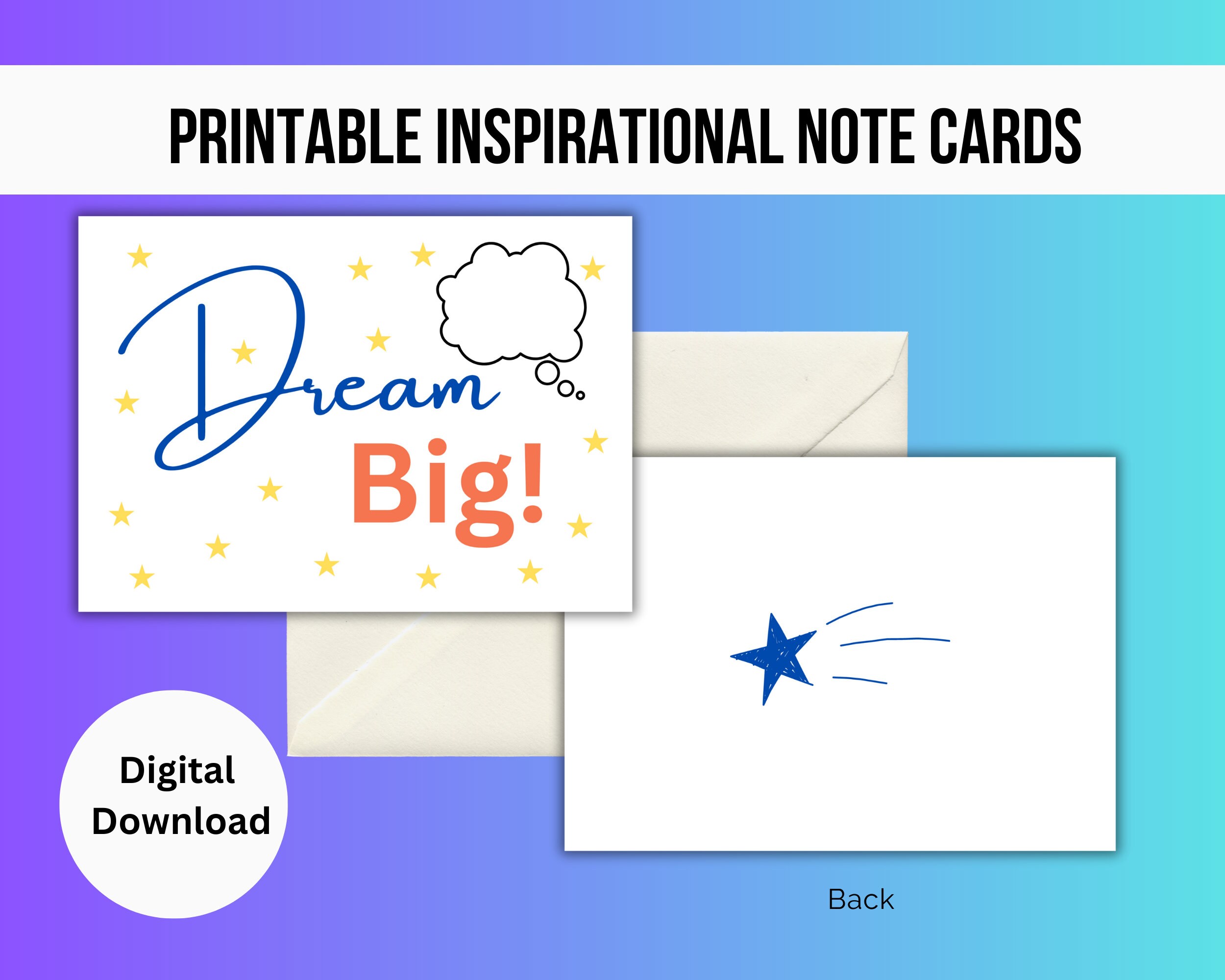 Inspirational Note Cards, Motivational Greeting Cards for Kids ...