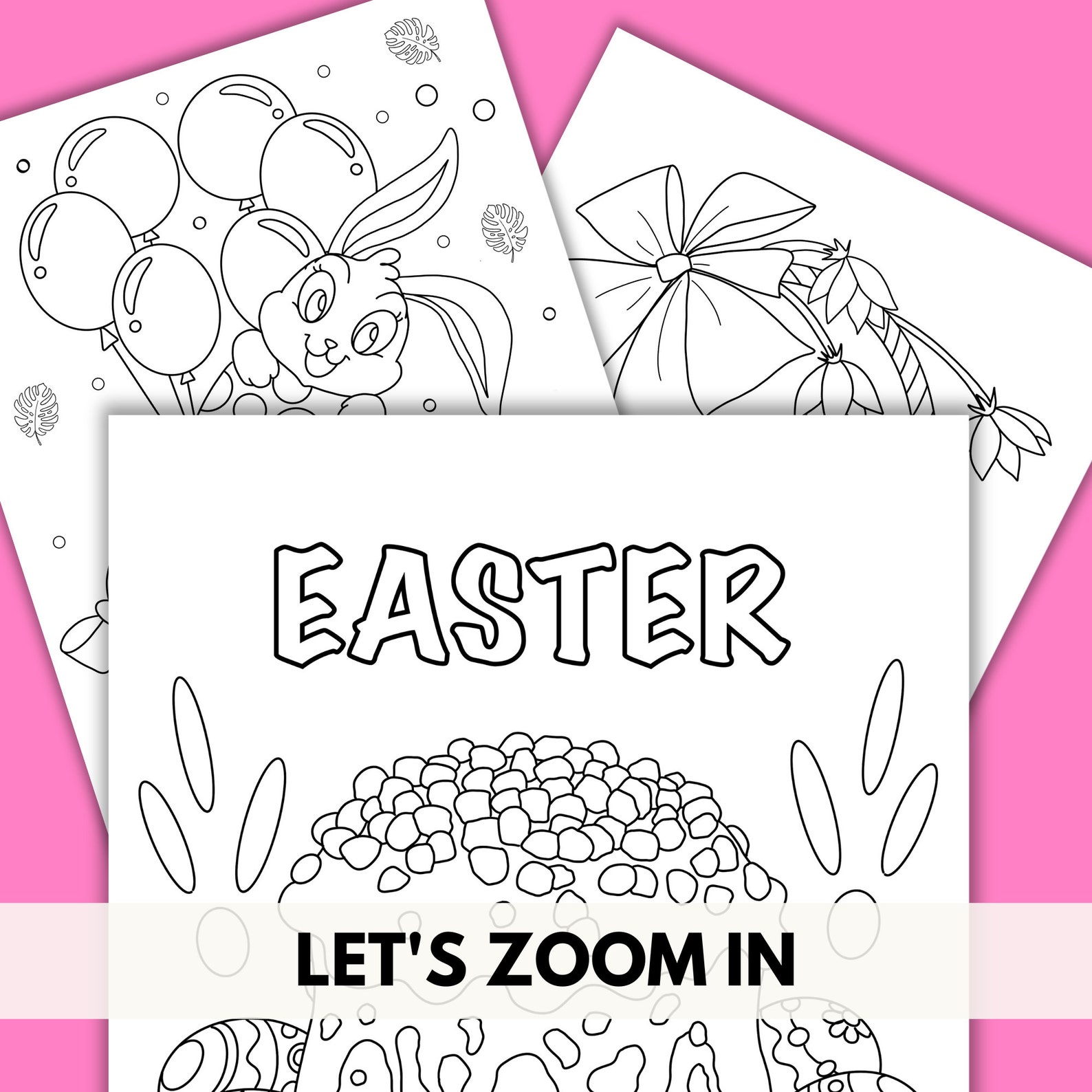 Easter Coloring Pages for Kids, Printable Easter Activity Pages, Easter ...