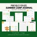 Summer Camp Journal Printable, Camping Book, Camp Diary, Adventure ...