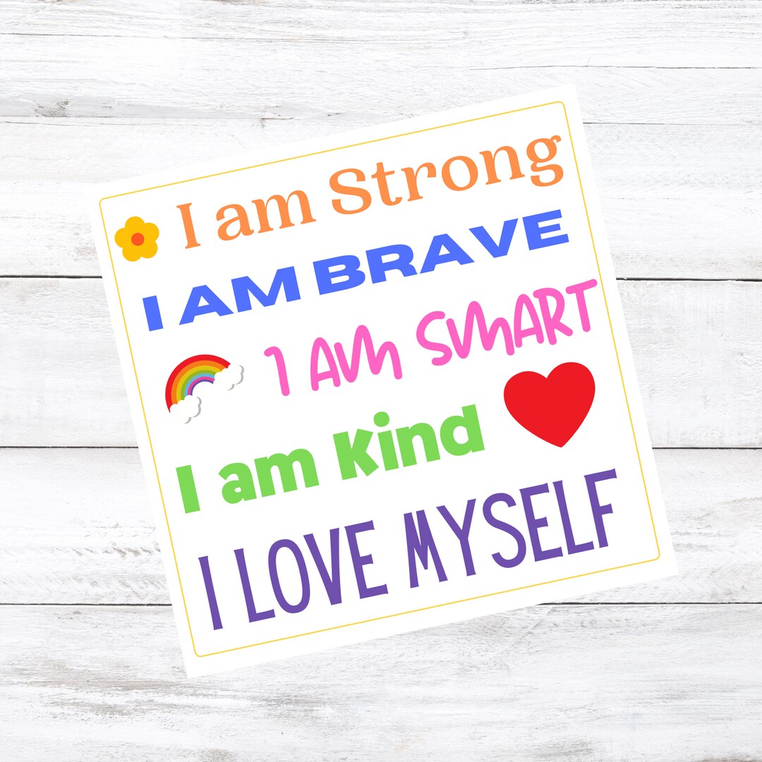 Kids Stickers | Affirmation Sticker - Etsy