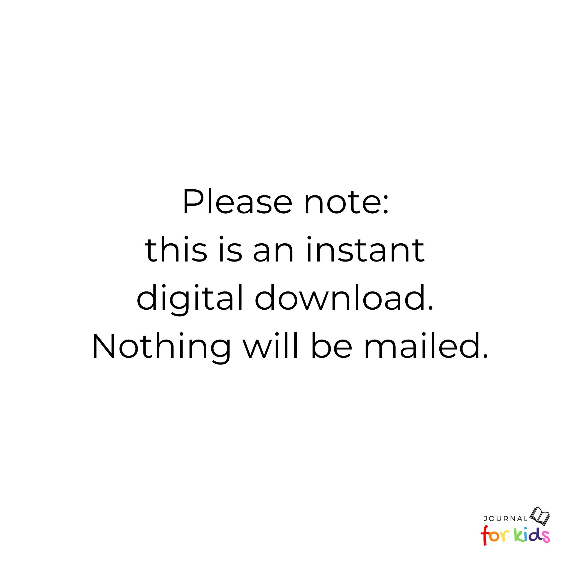 Kids Daily Gratitude Journal Printable Digital Journal for Kids - Etsy