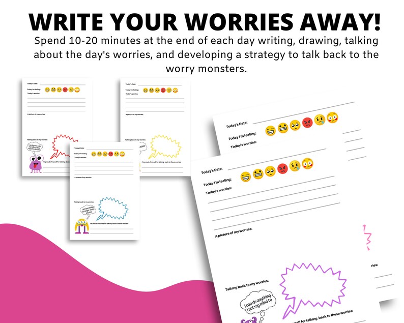 Mental Health Journal, Anxiety Journal, Feelings Journal for Kids ...