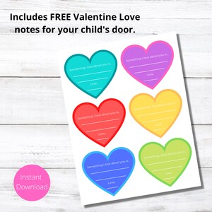 Printable Valentine Cards for Kids Positive Affirmation Valentines for ...